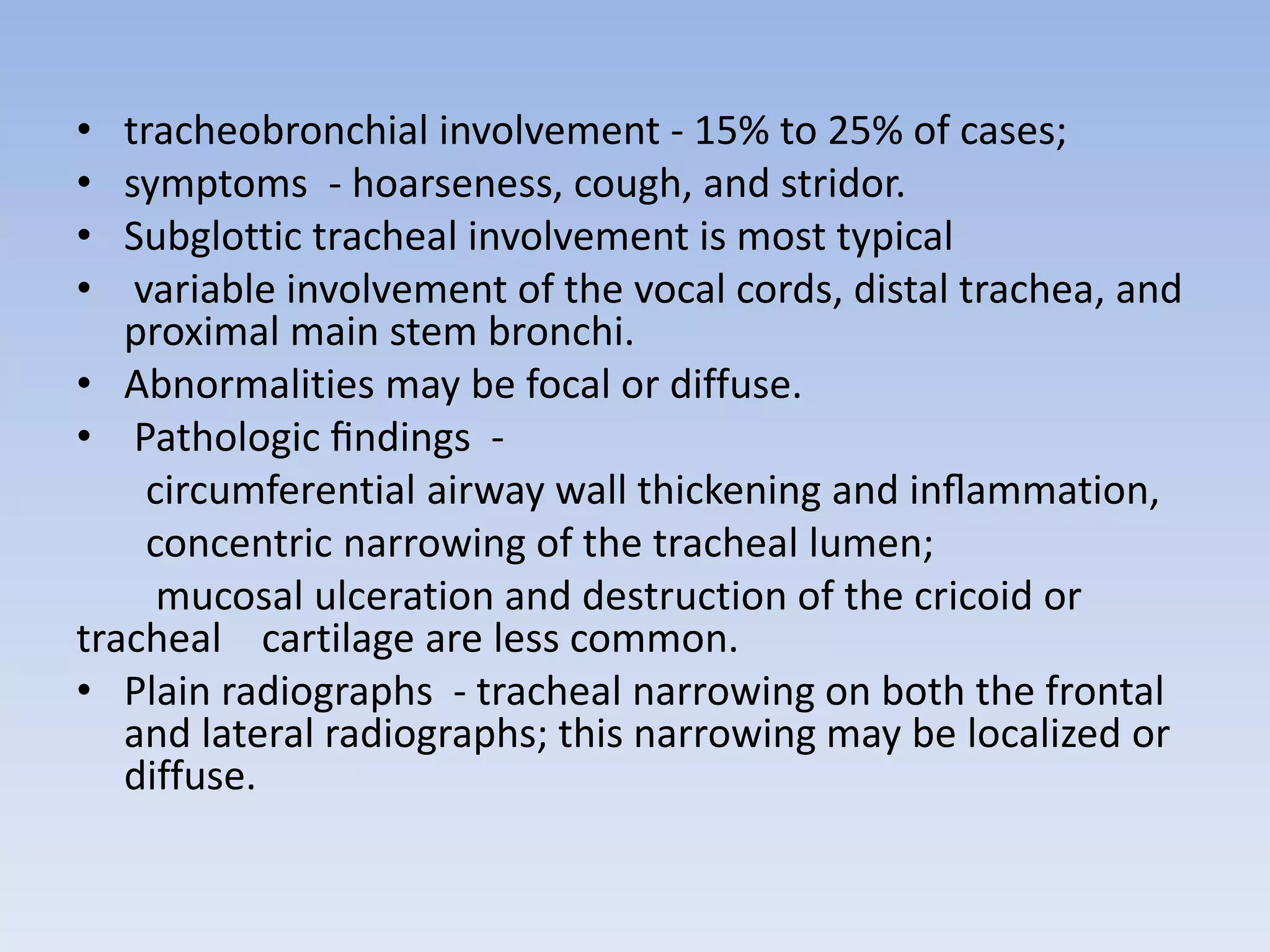Tracheal pathologies | PPTX