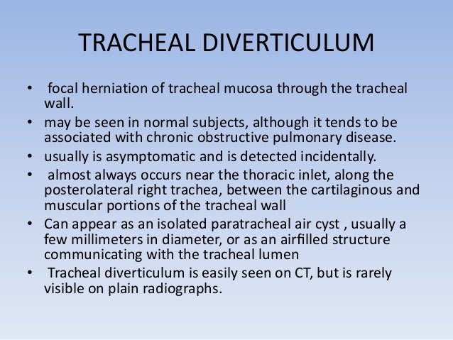 Tracheal pathologies
