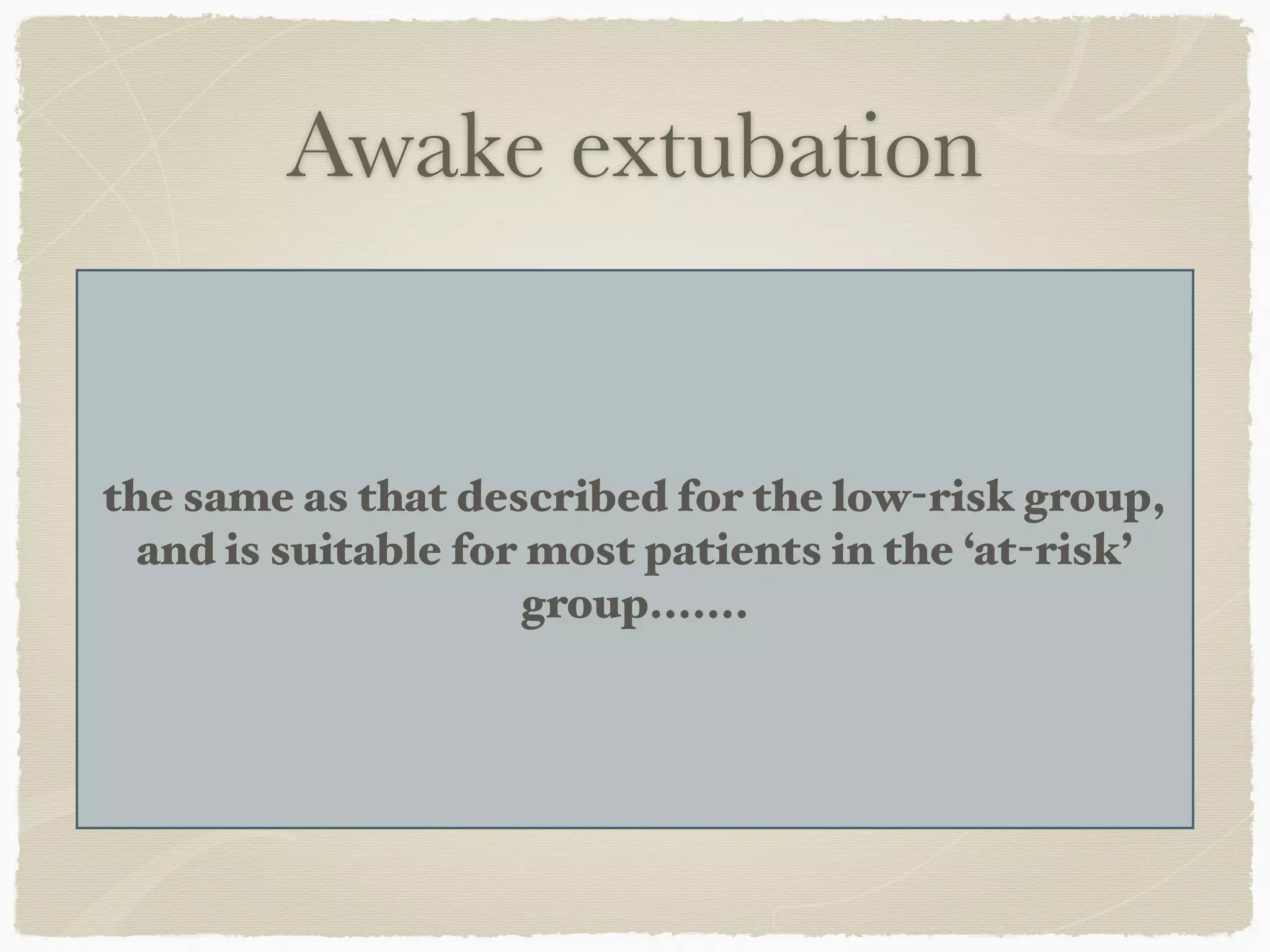 Tracheal extubation lecture | PDF | Ear, Nose and Throat Conditions ...