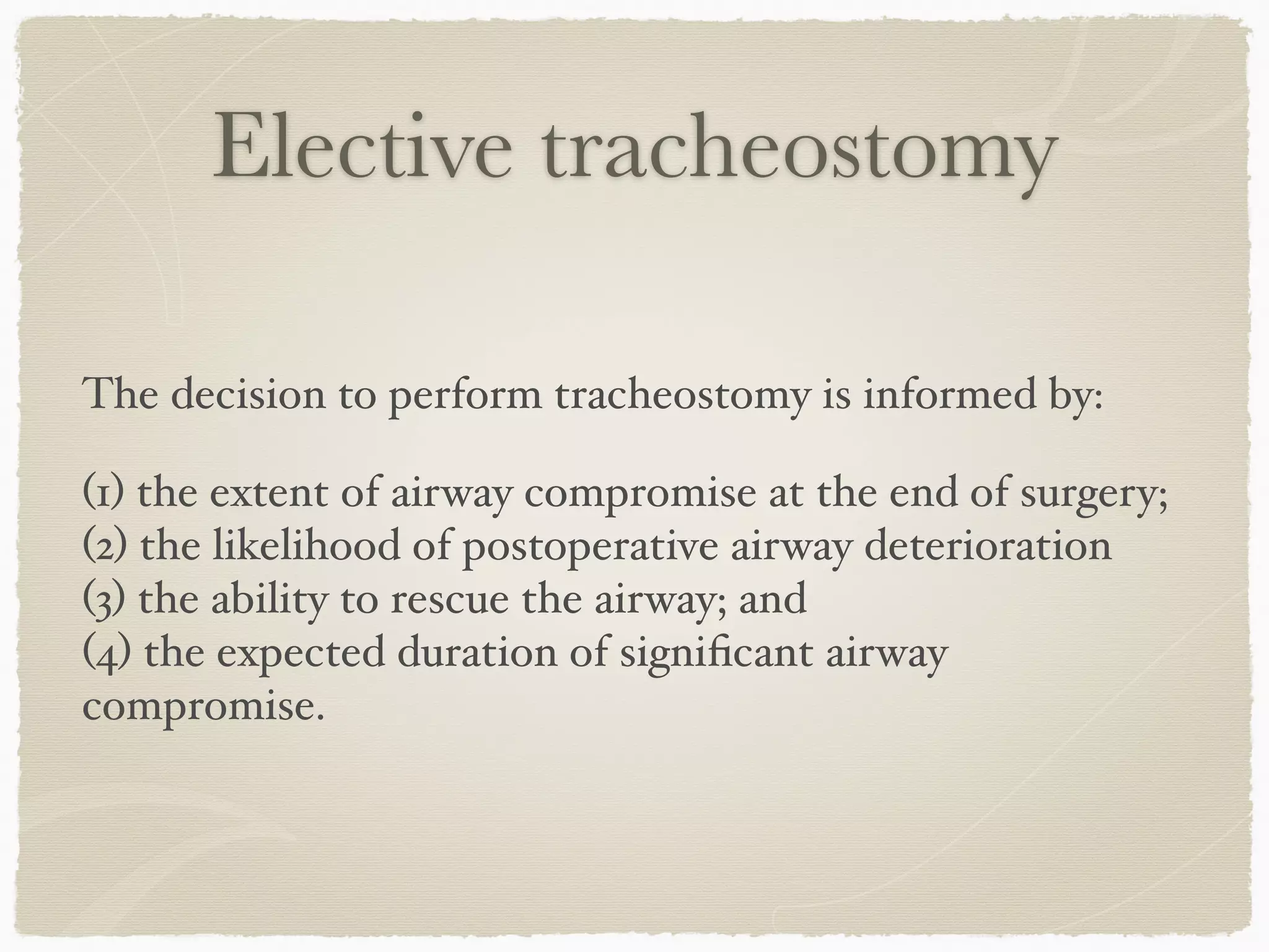 Tracheal extubation lecture | PDF | Ear, Nose and Throat Conditions ...