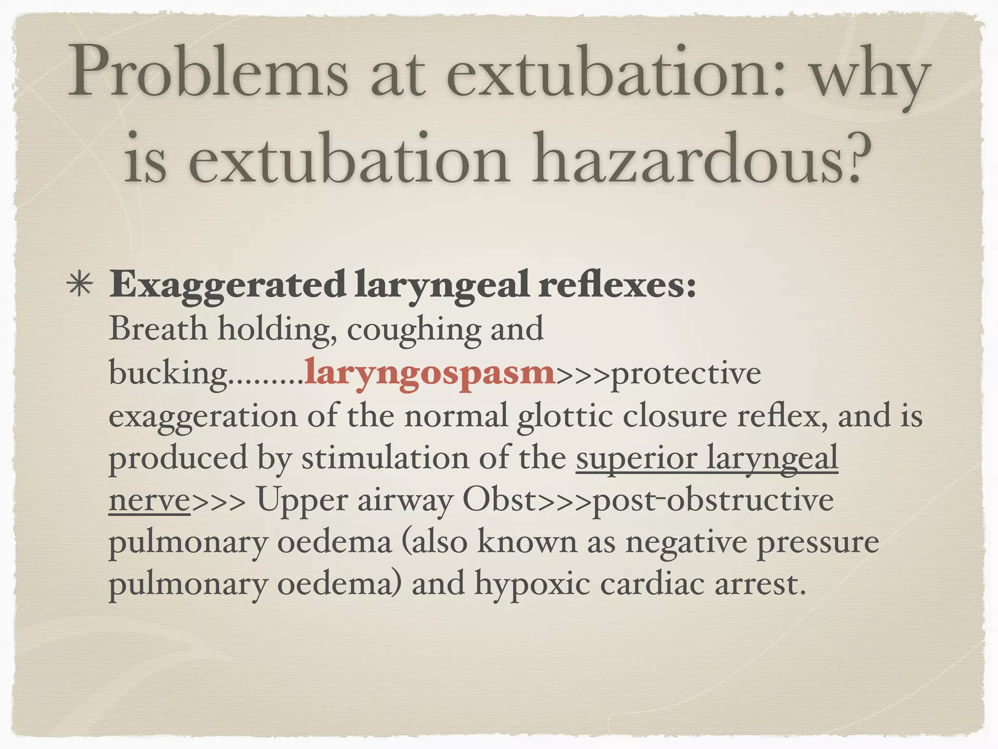 Tracheal extubation lecture | PDF | Ear, Nose and Throat Conditions ...