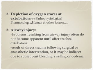 Tracheal extubation lecture | PDF
