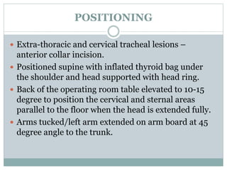 Tracheal resection - anesthesia | PPTX