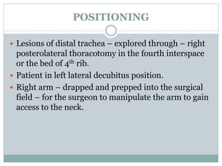 Tracheal resection - anesthesia | PPTX