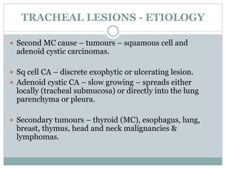 Tracheal resection - anesthesia | PPTX