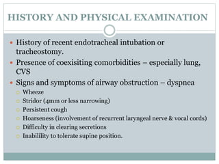 Tracheal resection - anesthesia | PPTX