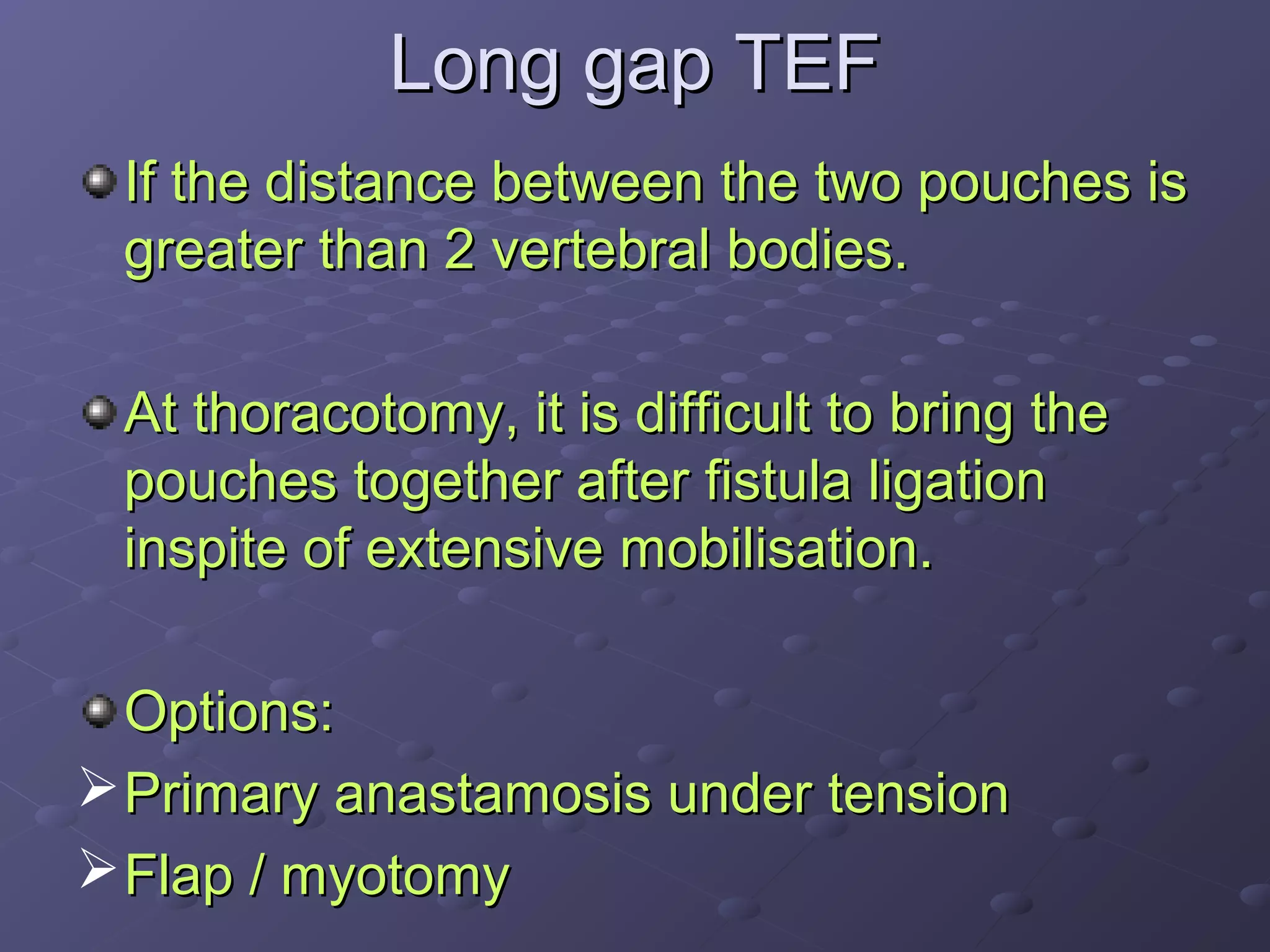 Tracheo esophageal fistula | PPT