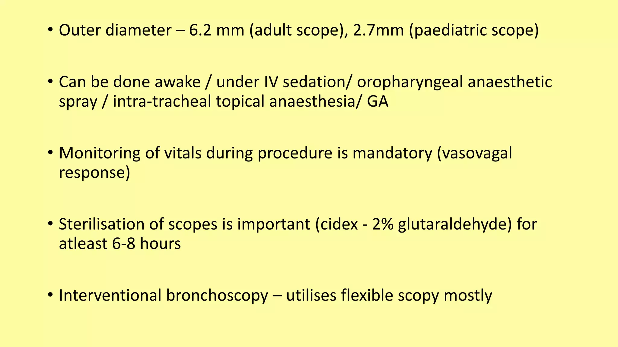 Tracheobronchial tree anatomy and bronchoscopy | PPTX