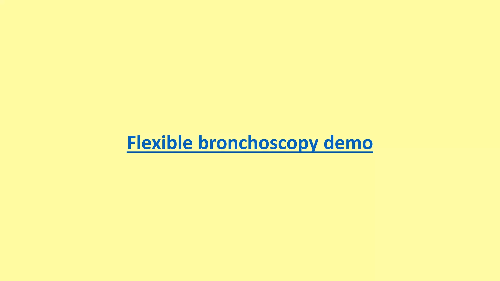 Tracheobronchial Tree Anatomy And Bronchoscopy Ppt
