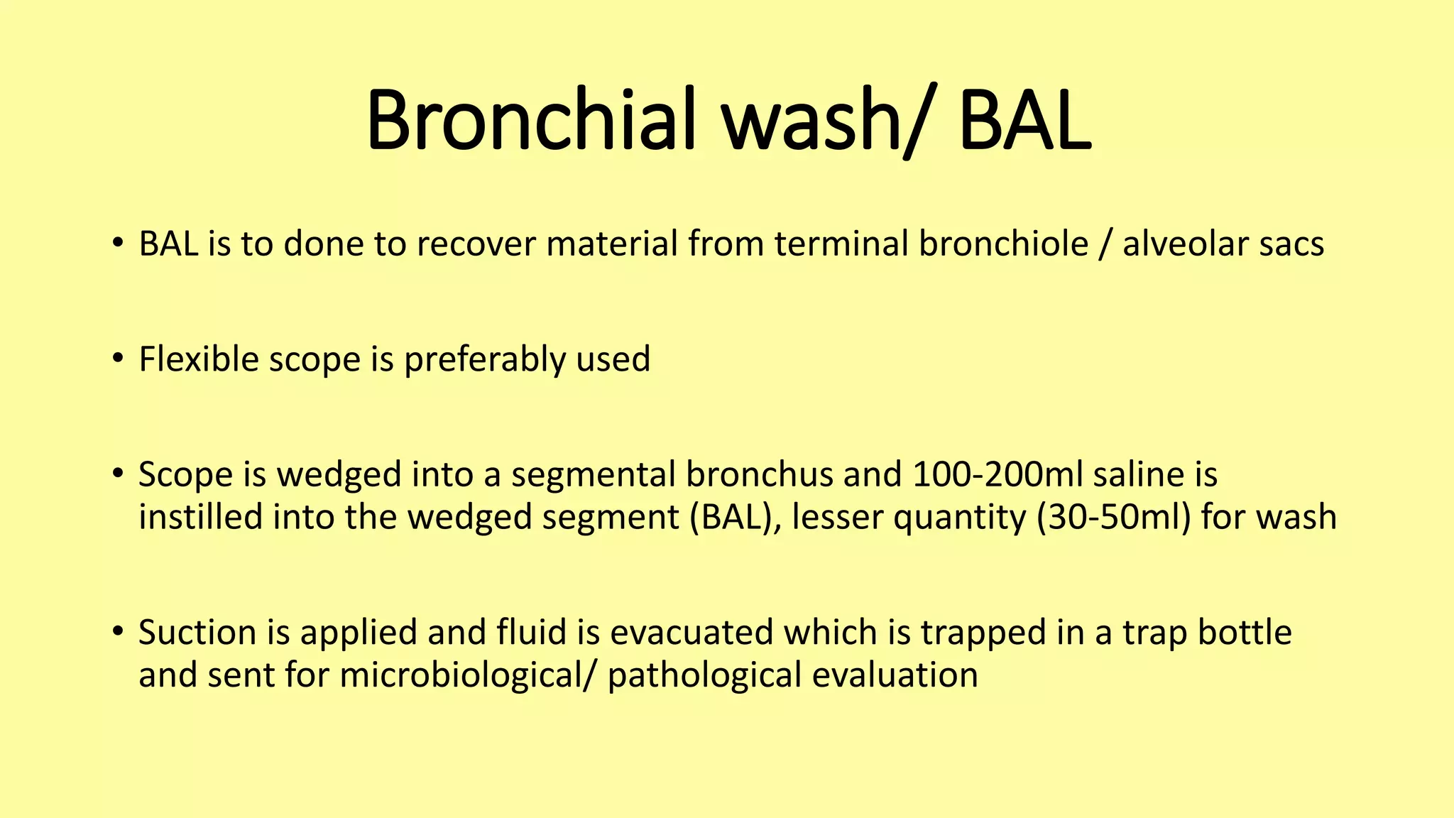 Tracheobronchial tree anatomy and bronchoscopy | PPTX
