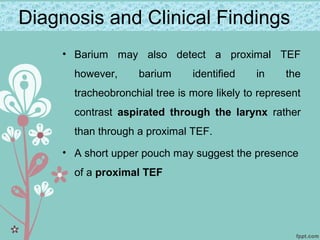 Tracheoesophageal fistula | PPT