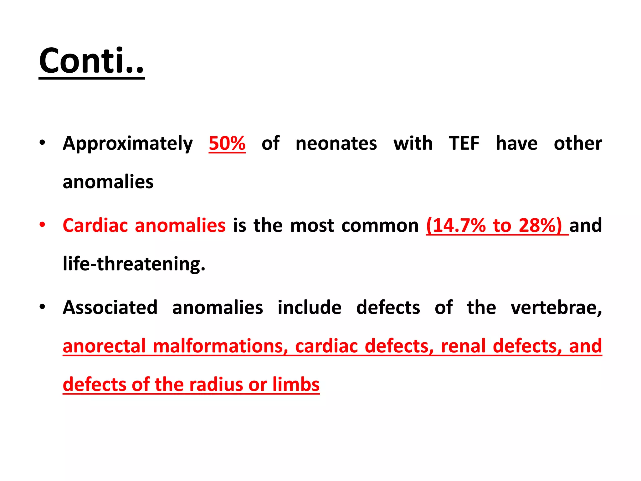 Tracheoesophageal fistula | PPTX