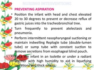 TRACHEOESOPHAGEAL FISTULA hbmjgffddddffg | PPT