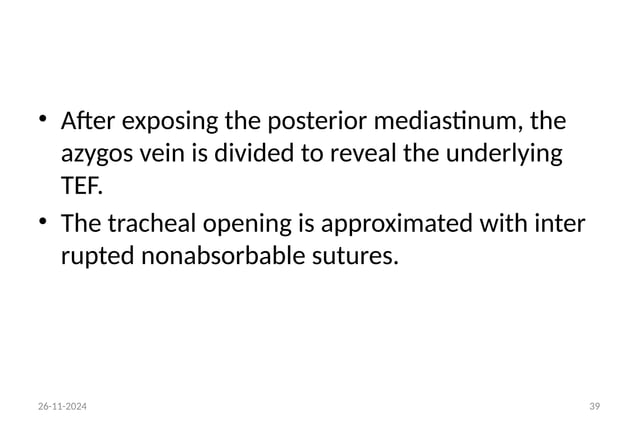 TRACHEO ESOPHAGEAL FISTULA TYPES AND ETIOLOGY | PPT