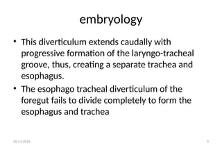TRACHEO ESOPHAGEAL FISTULA TYPES AND ETIOLOGY | PPTX