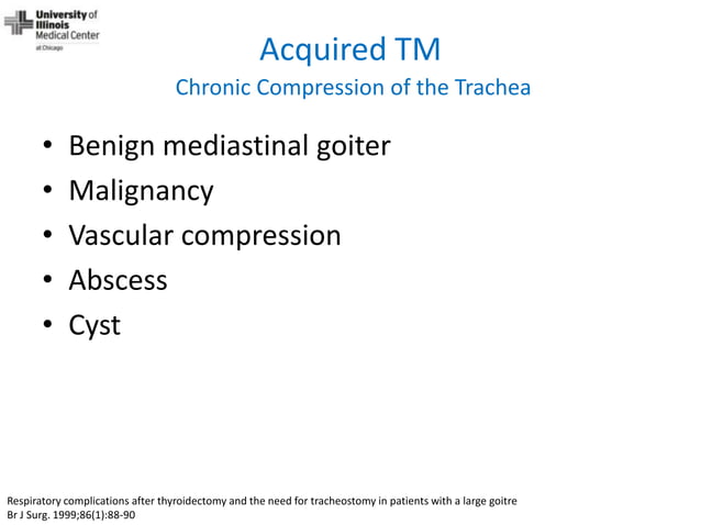 Dynamic Central Airway Obstruction: Tracheomalacia ...