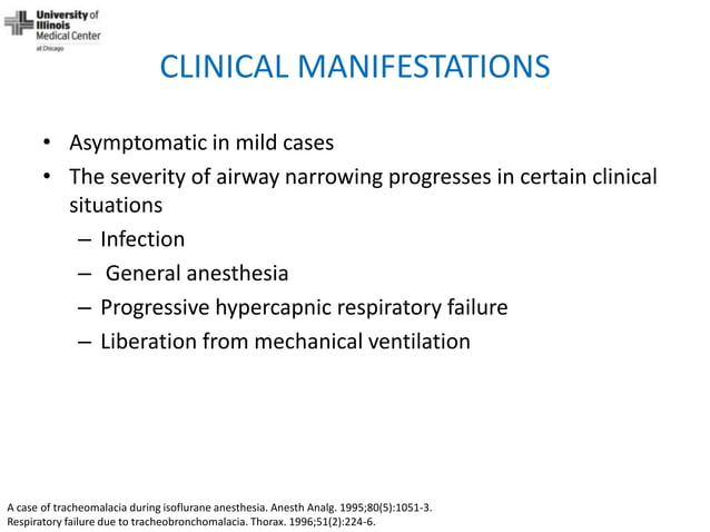 Dynamic Central Airway Obstruction: Tracheomalacia ...