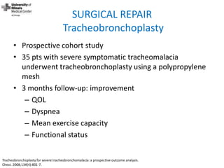 Dynamic Central Airway Obstruction: Tracheomalacia ...