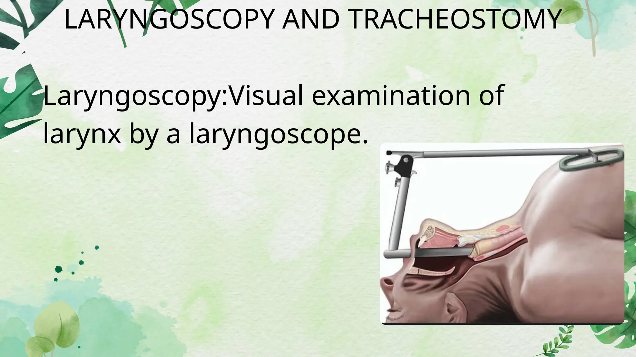 Tracheoscopy and laryngoscopy -sravani | PPTX