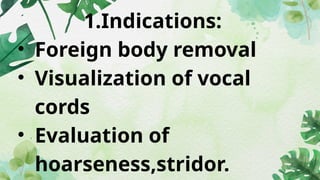 Tracheoscopy and laryngoscopy -sravani | PPTX