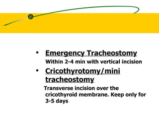 E.N.T.Tracheostomy.(dr.usif chalabe) | PPT