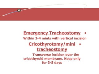 Tracheostomy | PPT | Ear, Nose and Throat Conditions | Diseases and ...