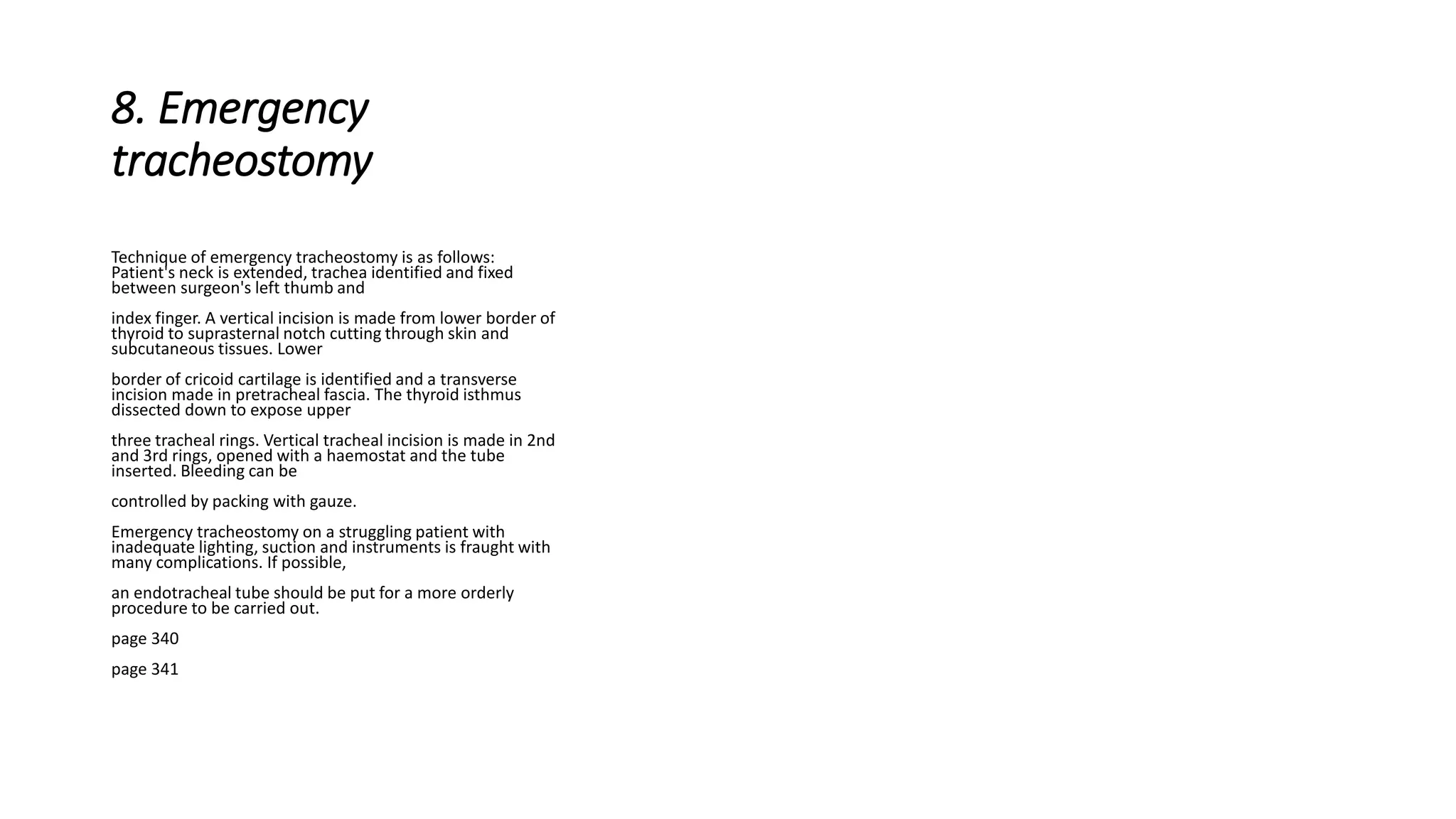 Tracheostomy ent indications procedure complications ppt | PPTX
