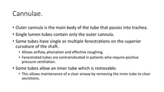 Tracheostomy Tube | PPTX