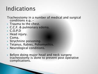TRACHEOSTOMY BY DR JUVERIA MAJEED MS ENT | PPTX