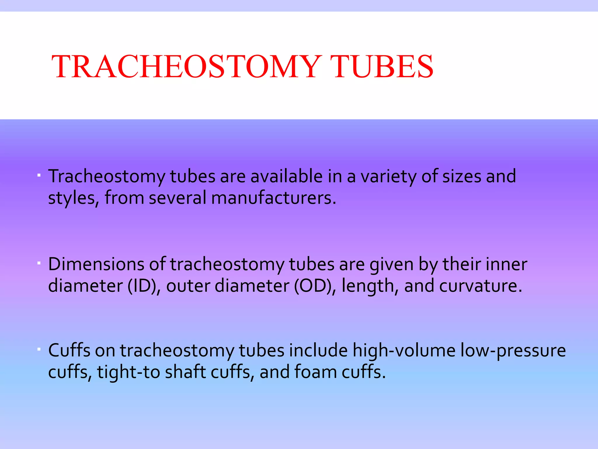 Tracheostomy | PPTX