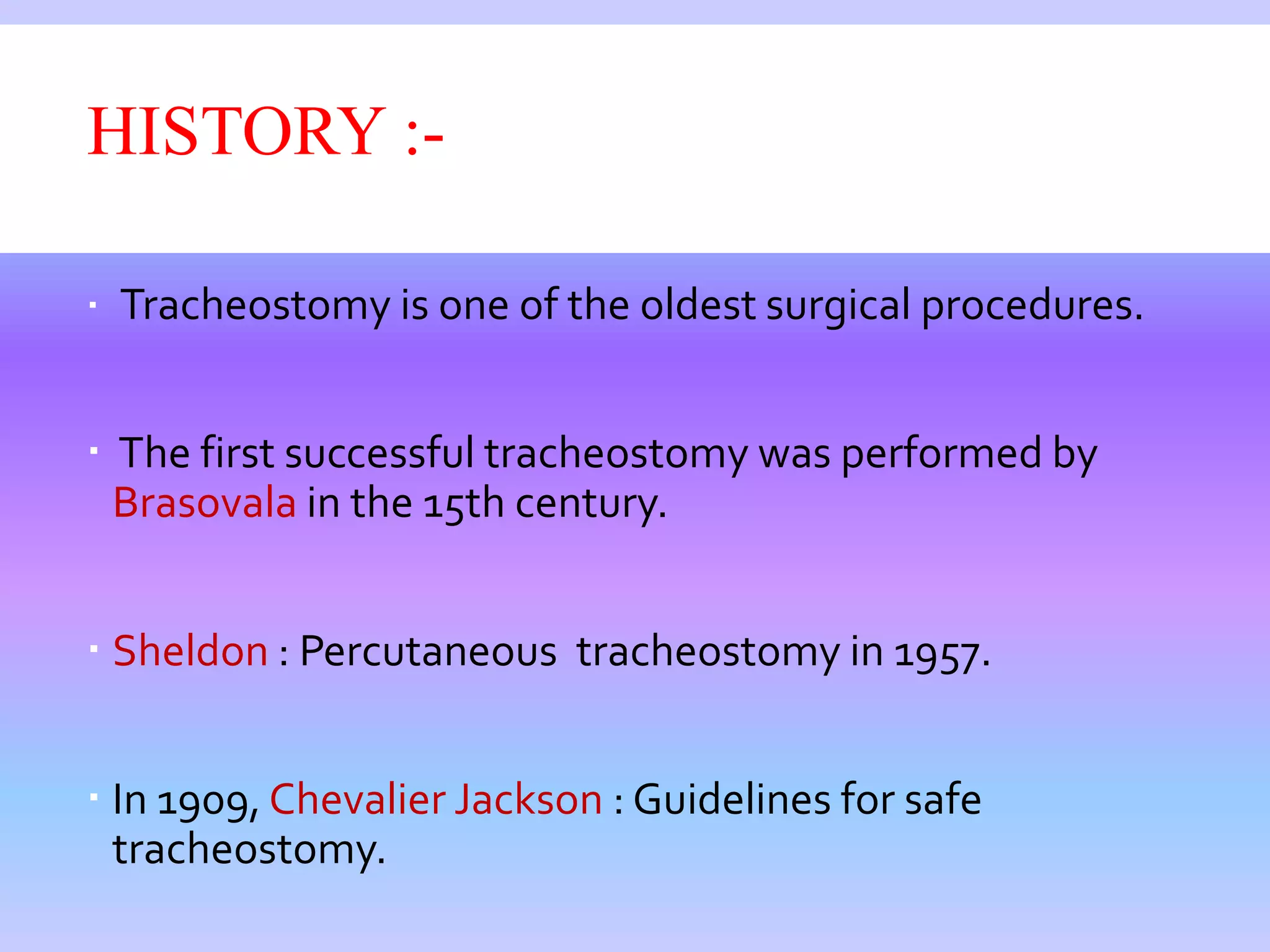 Tracheostomy | PPTX