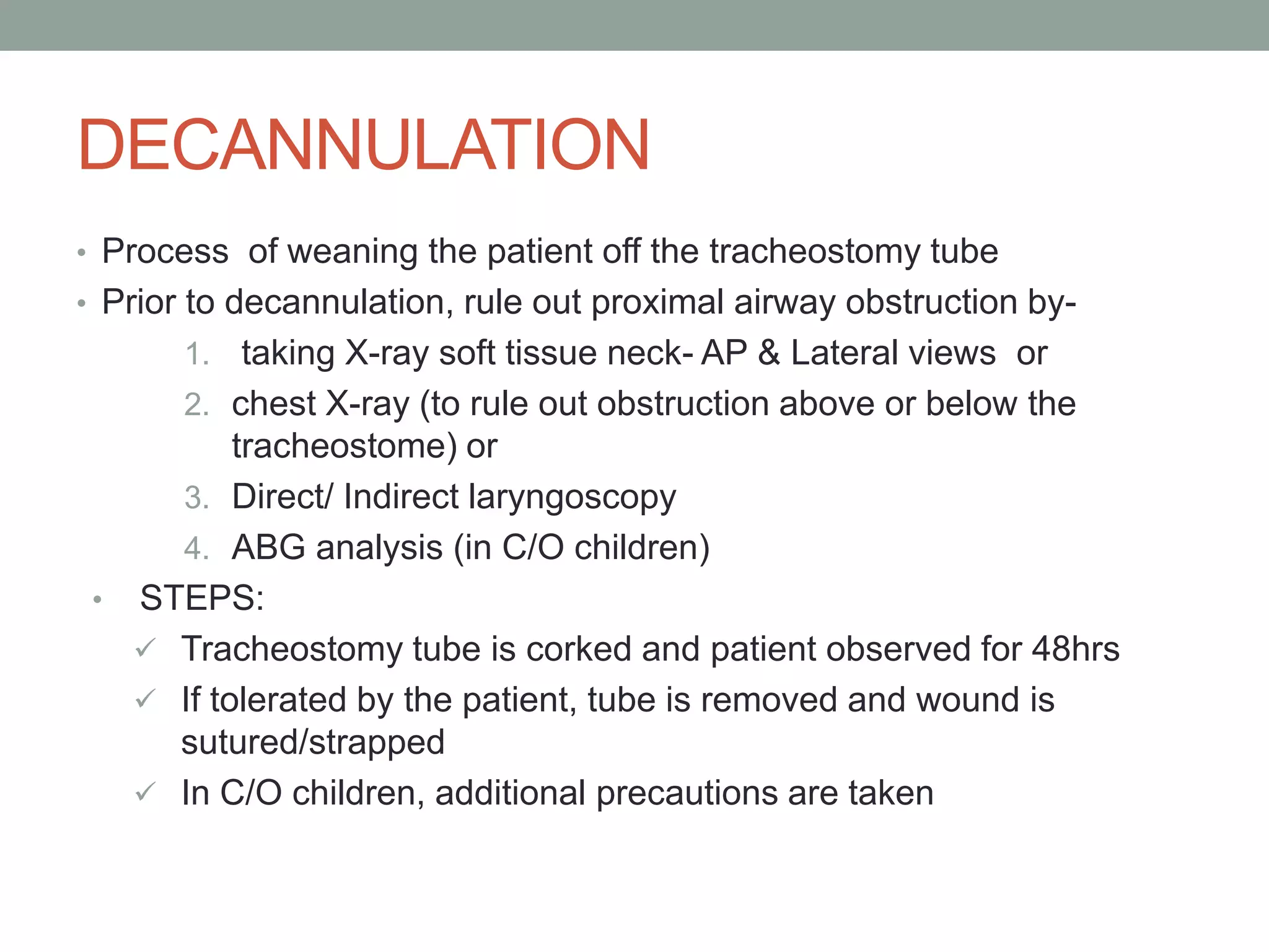 Tracheostomy | PPTX