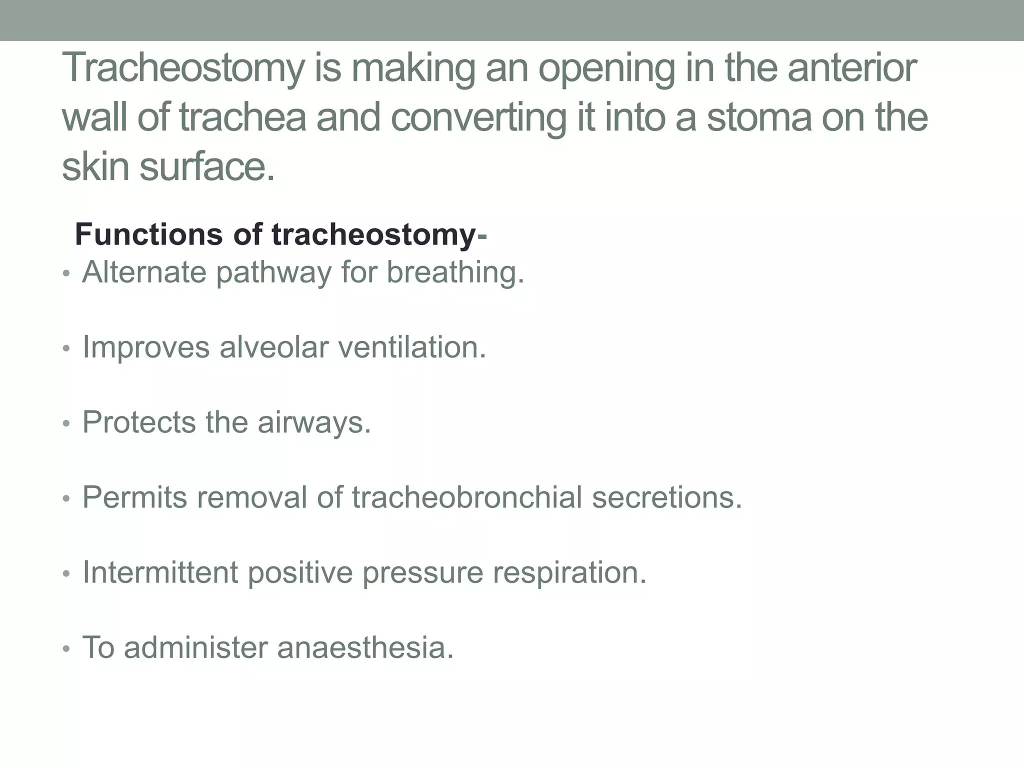 Tracheostomy | PPTX