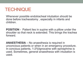 Tracheostomy | PPTX