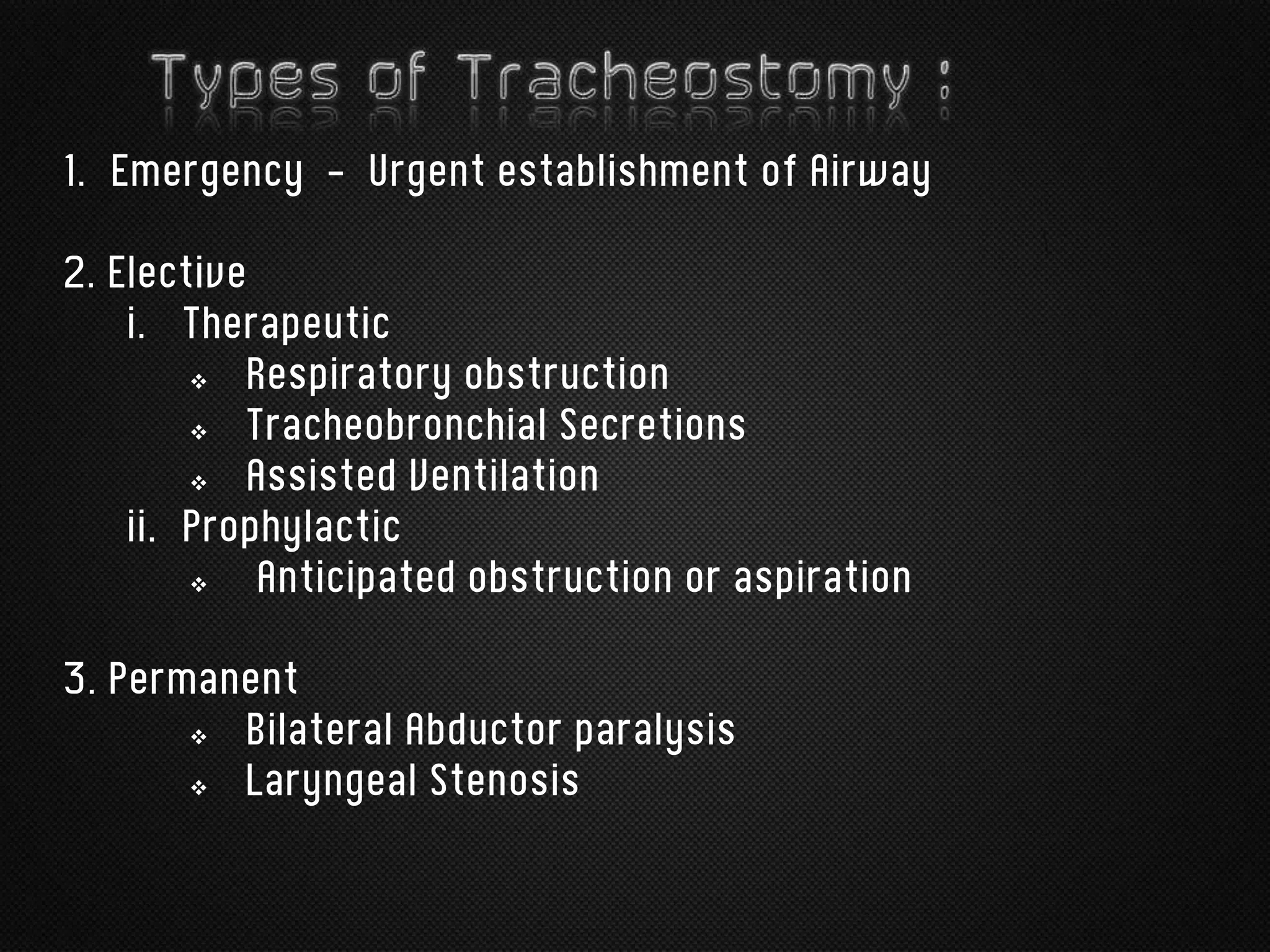 Tracheostomy | PPTX | Thyroid Disorders | Endocrine and Metabolic Diseases
