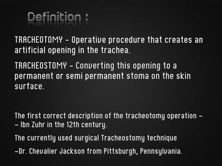 Tracheostomy | PPTX | Thyroid Disorders | Endocrine and Metabolic Diseases