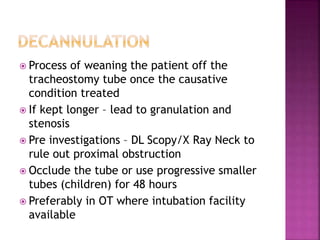Tracheostomy | PPTX