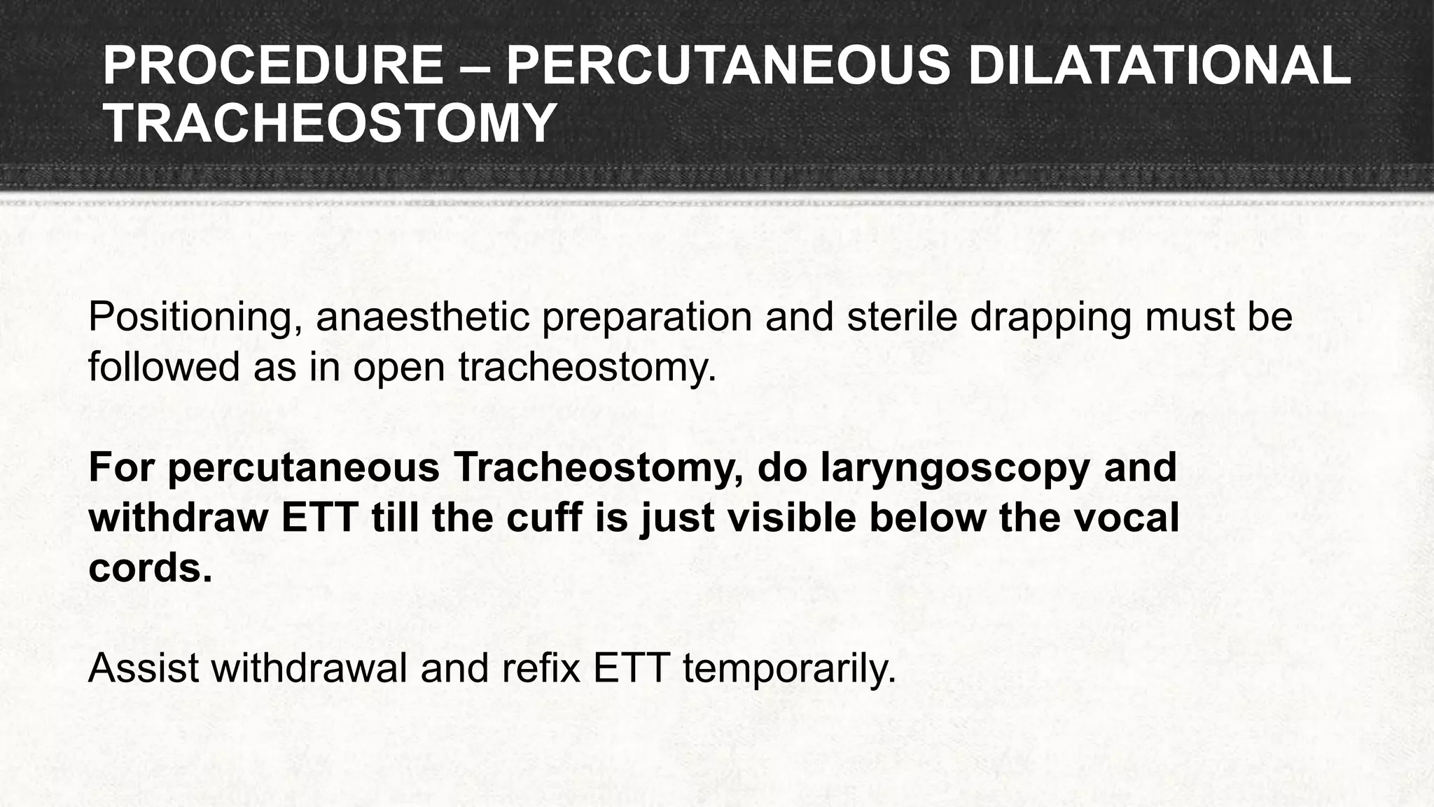 Tracheostomy | PPTX | Lung and Respiratory Health | Diseases and Conditions