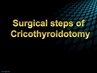 Tracheostomy | PPTX