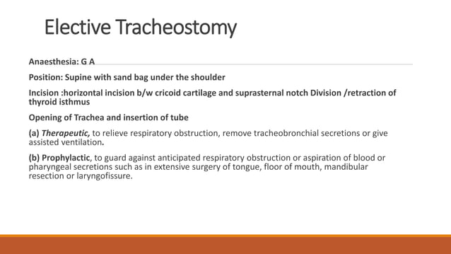 Tracheostomy | PPT