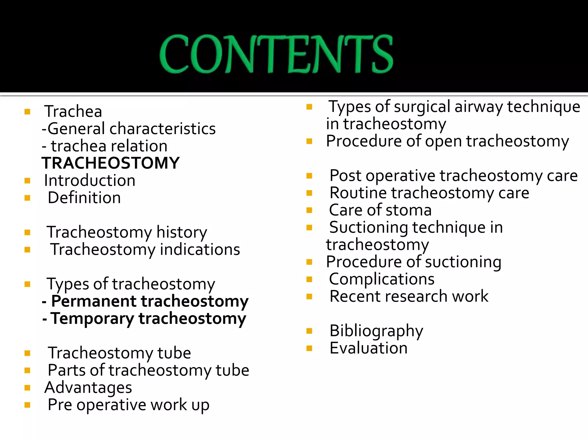 Tracheostomy ( for medical students ) | PPTX