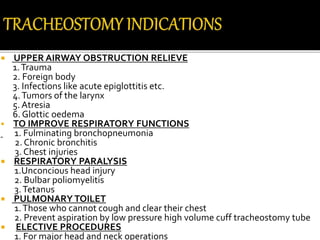 Tracheostomy ( for medical students ) | PPTX