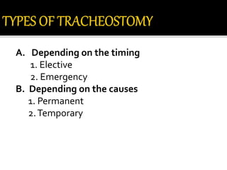 Tracheostomy ( for medical students ) | PPTX
