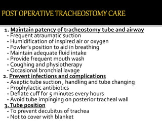 Tracheostomy ( for medical students ) | PPTX