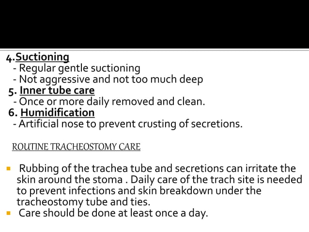 Tracheostomy ( for medical students ) | PPTX | Ear, Nose and Throat ...