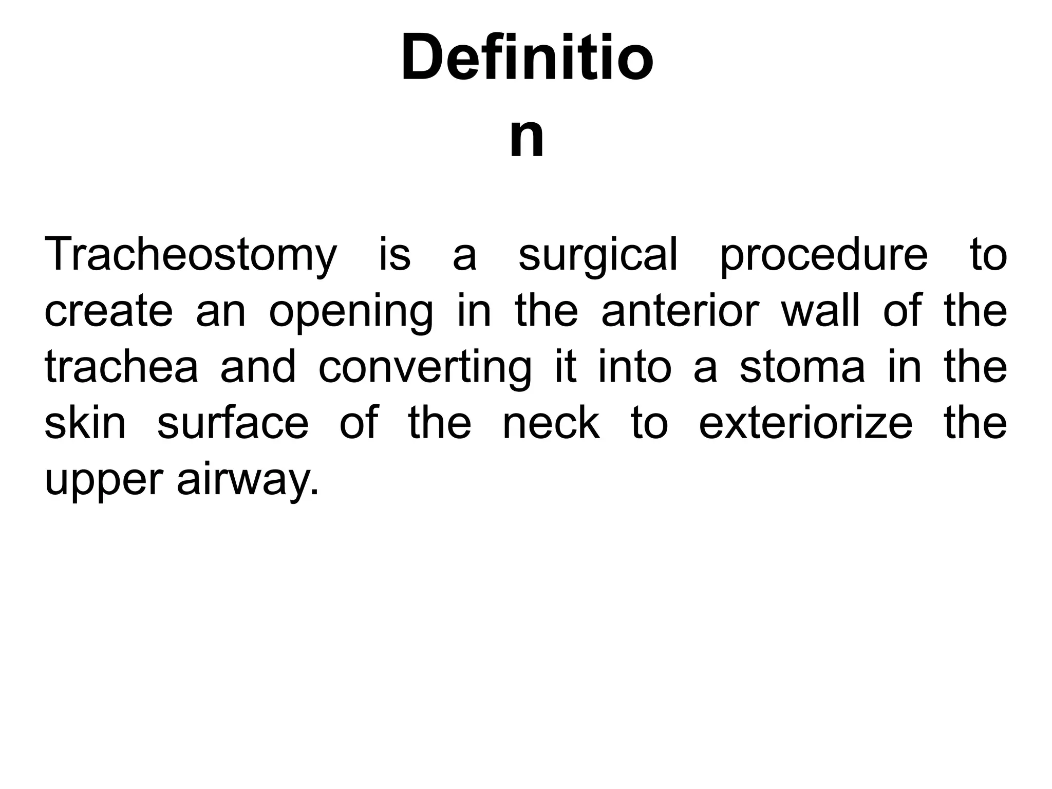 Tracheostomy | PPTX