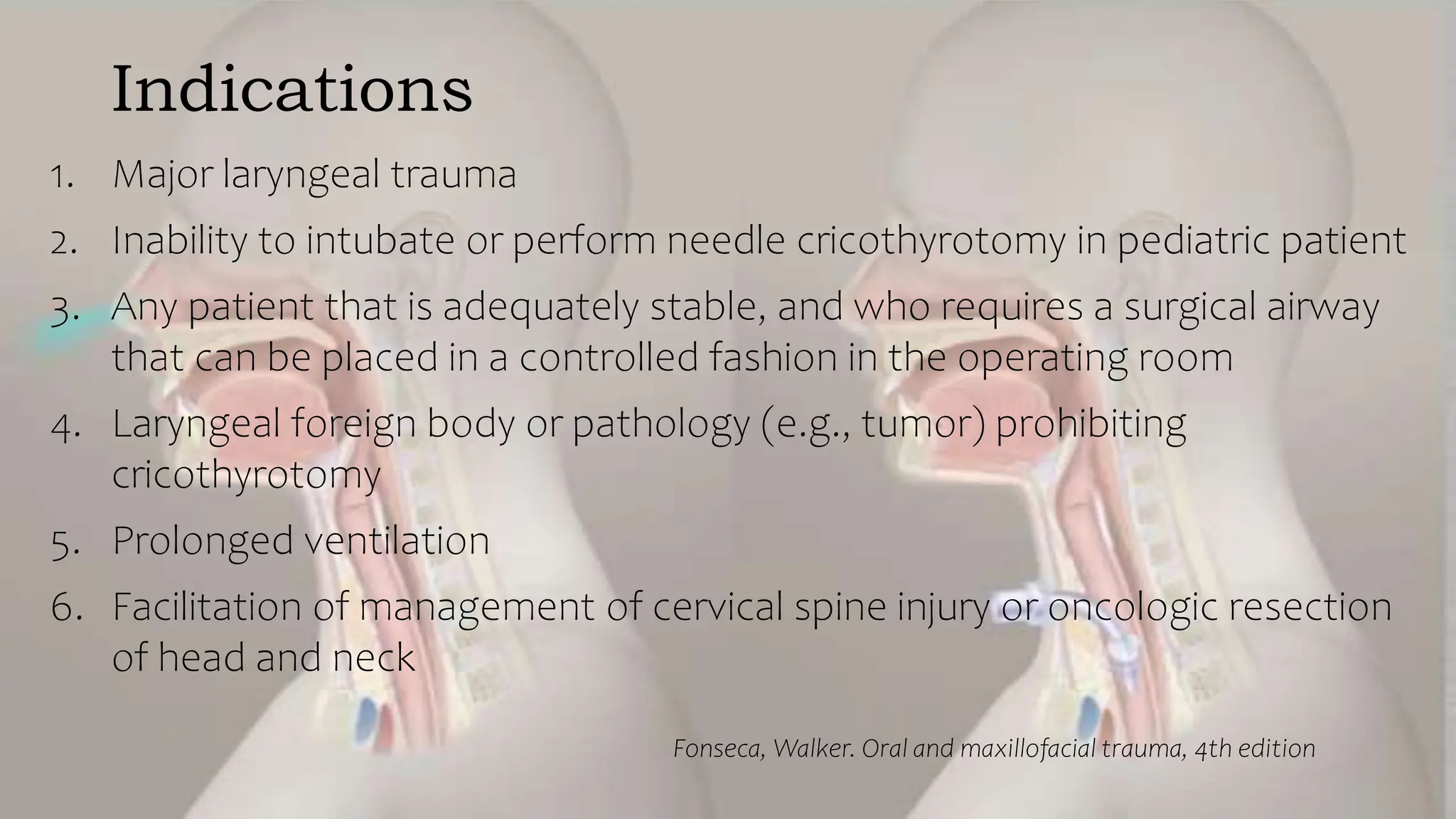 "Tracheostomy" Seminar for oral and maxillofacial surgery postgraduates ...