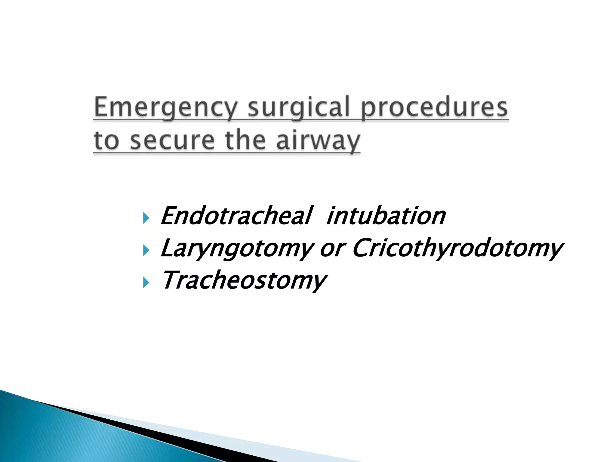 Tracheostomy a life saving emergency procedure | PPTX