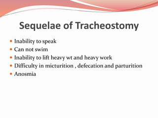 Tracheostomy ashly | PPTX | Ear, Nose and Throat Conditions | Diseases ...