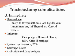 Tracheostomy ashly | PPTX | Ear, Nose and Throat Conditions | Diseases ...